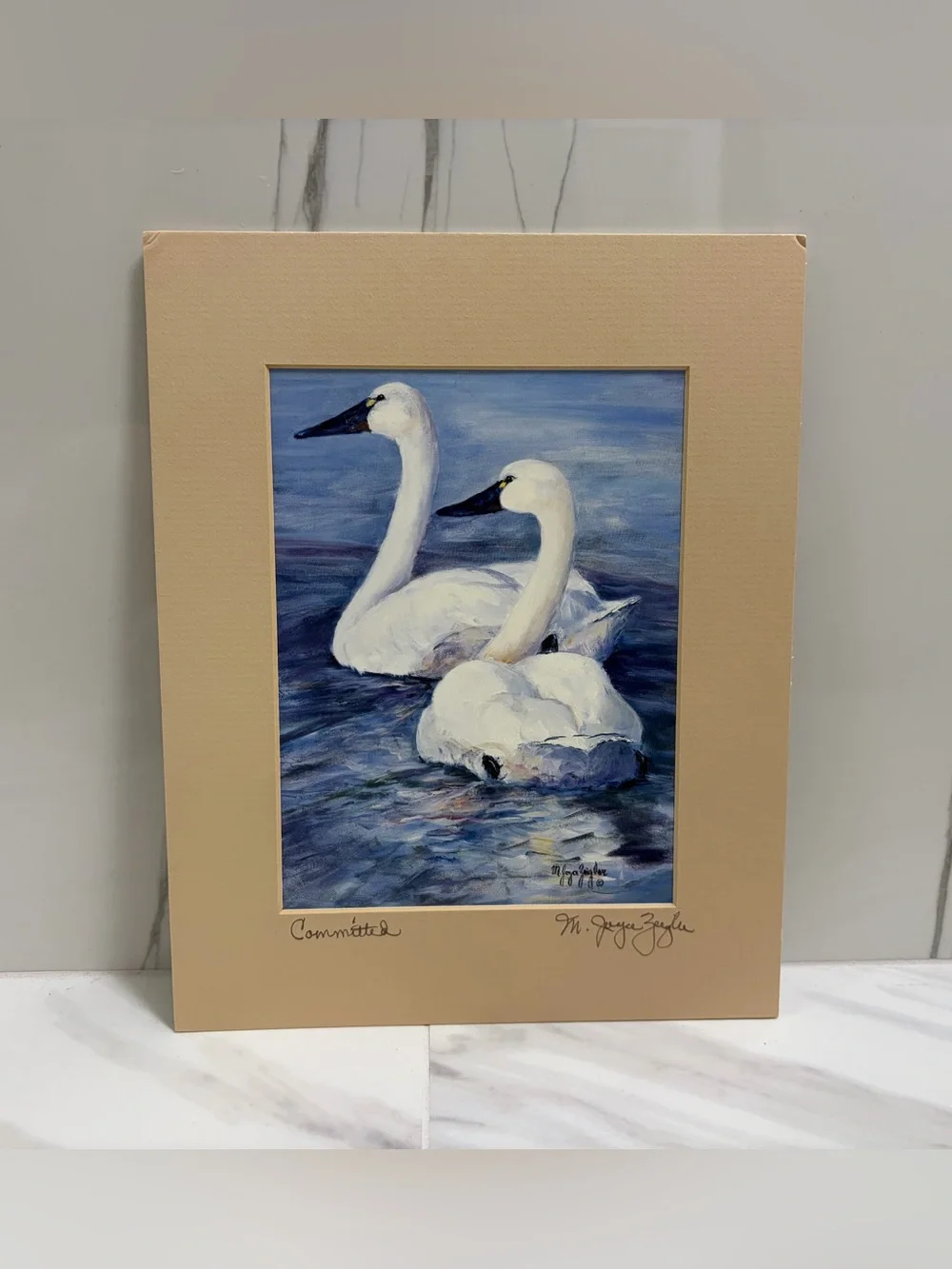 Art | M Joyce Zeigler Committed Signed Le Matted Print Oil Painting ...